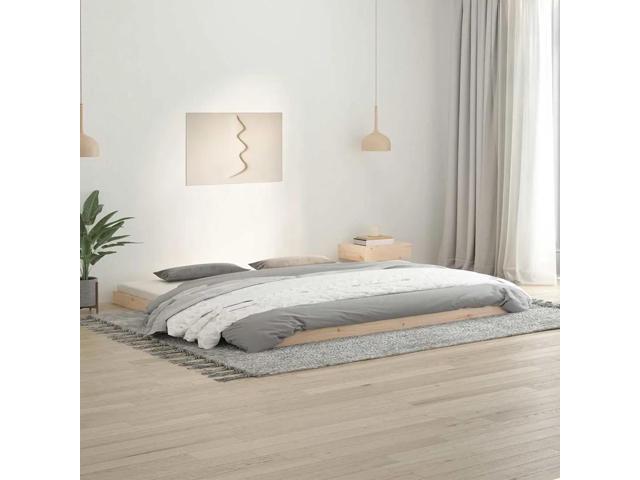 Click here for vidaXL Floor Bed Frame Natural 213.5 x 104 x 9 cm... prices