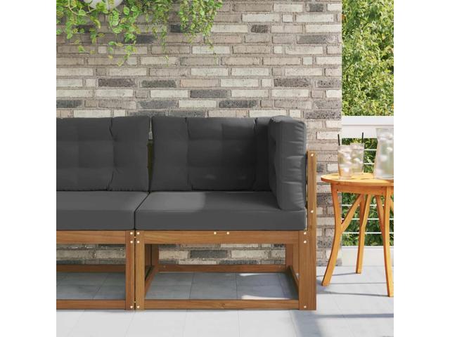 Click here for vidaXL Outdoor Corner sofa Solid Acacia Wood Natur... prices