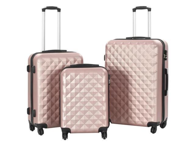 Click here for vidaXL Hardcase Trolley Set 3 pcs Rose Gold ABS prices