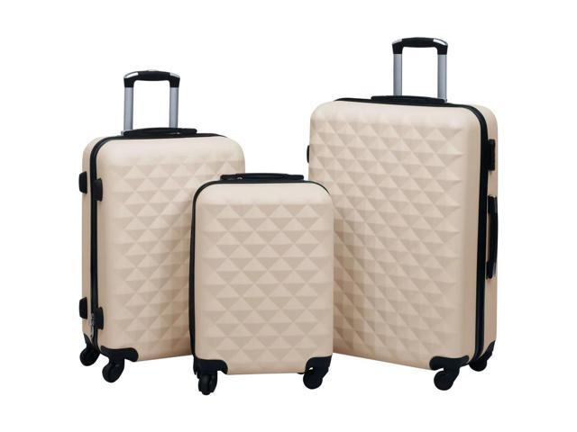 Click here for vidaXL Hardcase Trolley Set 3 pcs Gold ABS prices