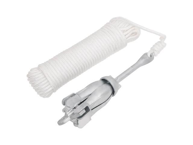 Click here for vidaXL Folding Anchor with Rope Silver 5.5 lb Mall... prices