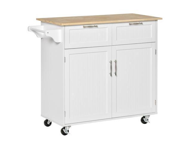 Click here for Aosom 41 Modern Rolling Kitchen Island on Wheels... prices