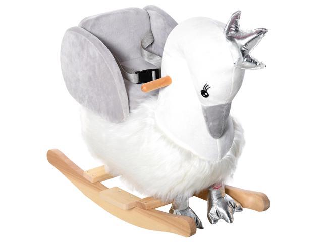 Click here for AosomQaba Kids Ride on Horse Swan Rocker with Soun... prices