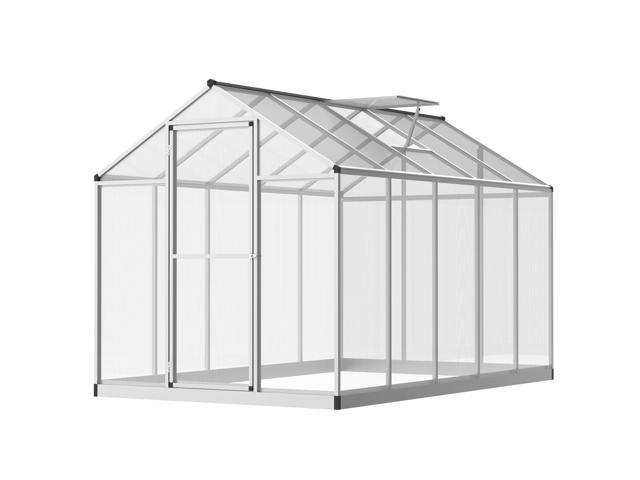 Click here for Aosom 10 L x 6 W Walk-In Polycarbonate Greenhouse... prices