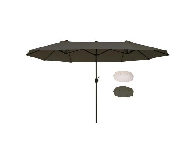 Click here for Aosom Extra Large 15 ft Patio Umbrella  Double-Sid... prices