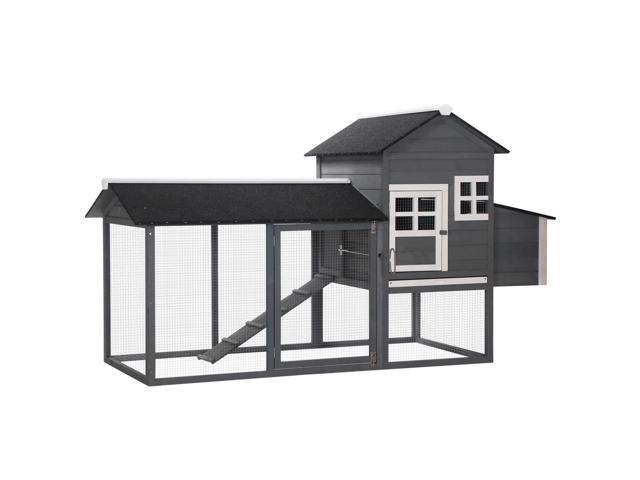 Click here for Aosom 84 Wooden Chicken Coop  Hen House Outdoor wi... prices