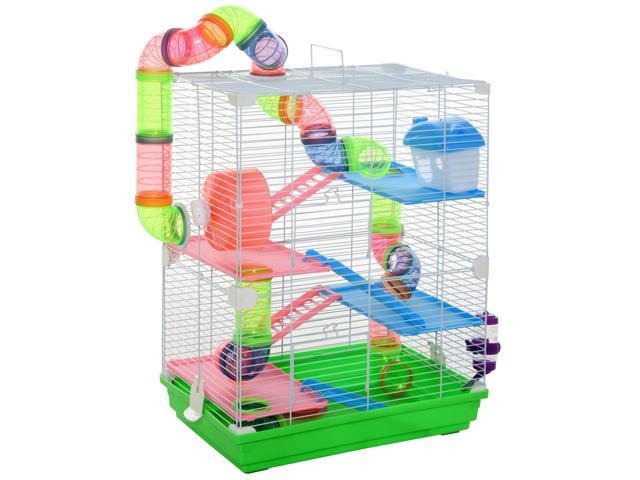 Click here for Aosom 5 Tiers Hamster Cage Portable Animal Travel... prices