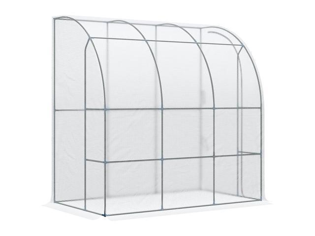 Click here for Aosom 7 x 4 x 7 Outdoor Lean to Greenhouse  Walk-I... prices