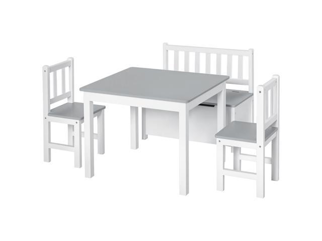 Click here for AosomQaba 4-Piece Kids Table and Chair Set with St... prices