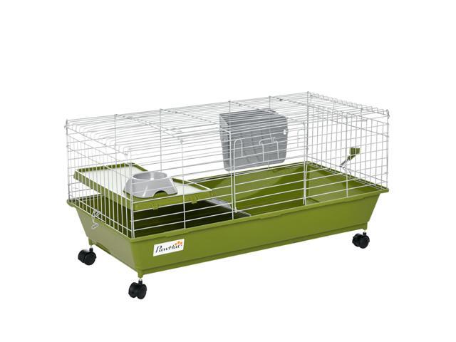 Click here for Aosom 35L Small Animal Cage  Rolling Bunny Cage  G... prices