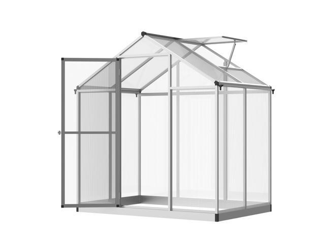 Click here for Aosom 4 L x 6 W Walk-In Polycarbonate Greenhouse w... prices