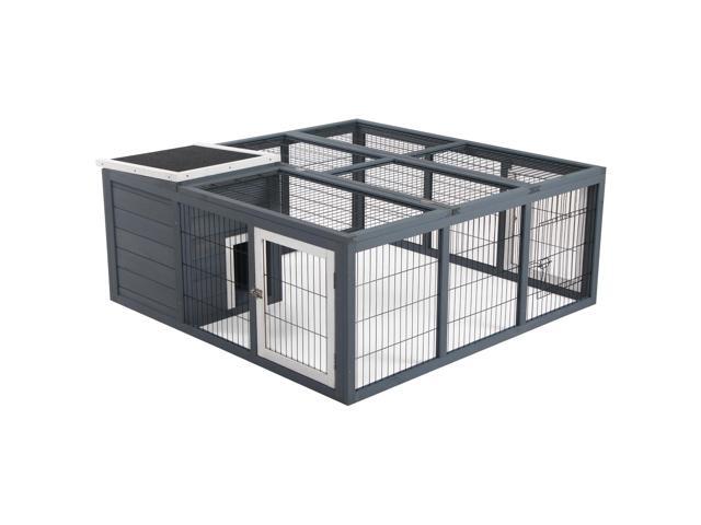 Click here for Aosom Rabbit Hutch  Waterproof Rabbit House for Sm... prices