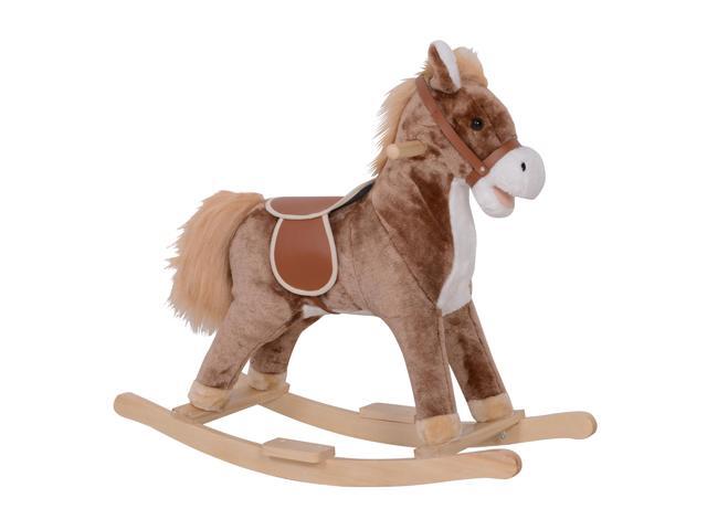 Click here for Qaba Kids Rocking Horse with Soft Plush Body & Woo... prices