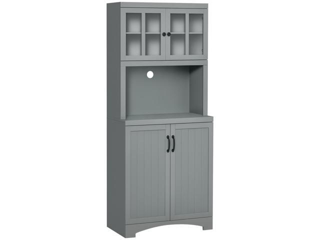 Click here for Aosom Kitchen Hutch  70 Pantry Cabinet with Glass... prices