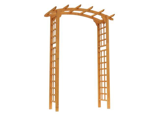 Click here for Aosom 7.5 Fir Wood Round Outdoor Garden Pergola St... prices