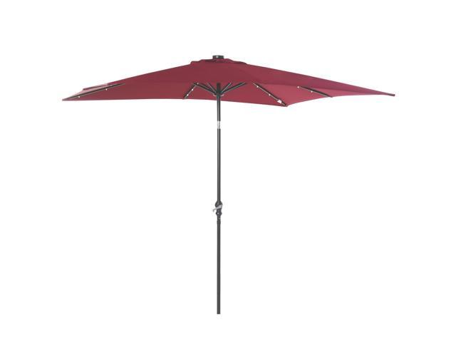 Click here for Aosom 9 x 7 Solar Umbrella  LED Lighted Patio Umbr... prices