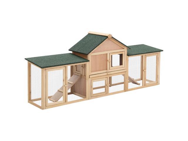 Click here for Aosom Rabbit Cage Outdoor  Rabbit House 83 2 Story... prices