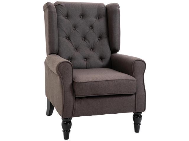 Click here for Aosom Wingback Accent Chair for Living Room  Butto... prices