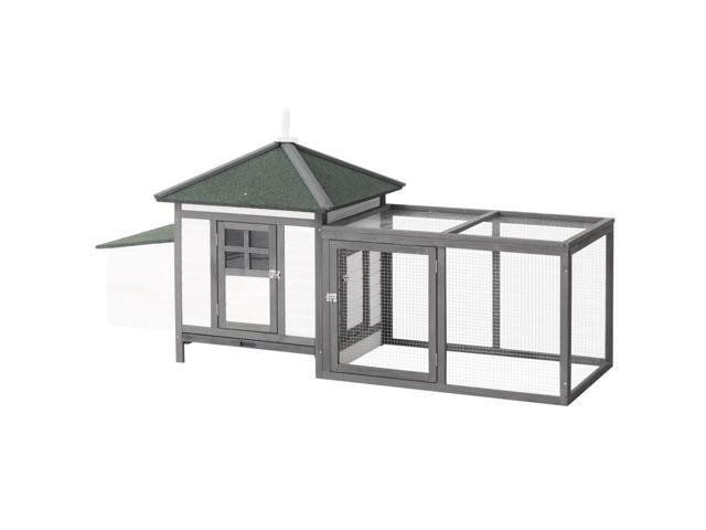 Click here for Aosom 77 Wooden Chicken Coop with Nesting Box  Cut... prices