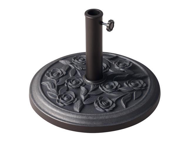 Click here for Outsunny 20 lbs Round Decorative Resin Rose Umbrel... prices