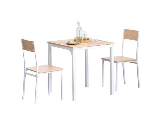 Click here for Aosom 3-Piece Wooden Square Dining Table Set with... prices