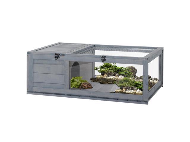 Click here for Aosom Wooden Reptile Cage with 3 Windows Slide-out... prices