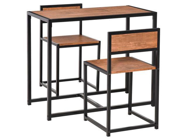 Click here for Aosom 3-Piece Industrial Dining Table Set for 2  K... prices