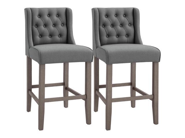 Click here for Aosom 26.25 Counter Height Bar Stools  Tufted Wing... prices
