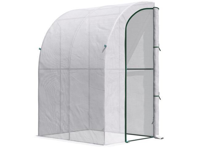 Click here for Aosom 5 x 4 x 7 Outdoor Lean to Greenhouse  Walk-I... prices