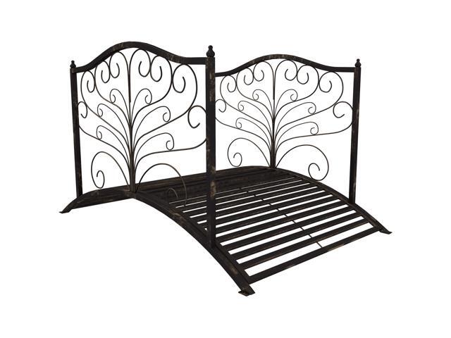Click here for Aosom 4â Metal Arch Backyard Garden Bridge with Sa... prices
