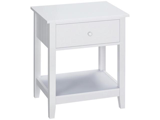 Click here for Aosom End Table  2-tier Side Table with Drawer and... prices