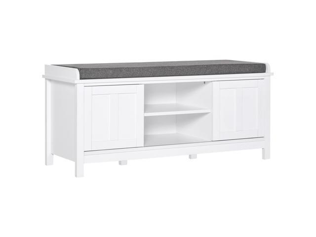 Click here for Aosom Entryway Shoe Bench Storage Ottoman with Sli... prices
