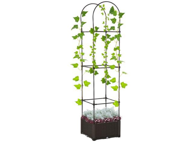 Click here for Aosom Raised Garden Bed with Trellis  Self-Waterin... prices