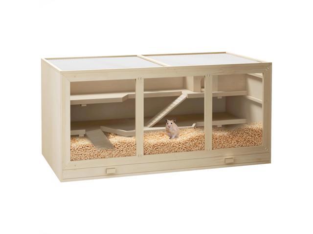 Click here for Aosom 45 Extra Large Wooden Hamster Cage  3-Layer... prices