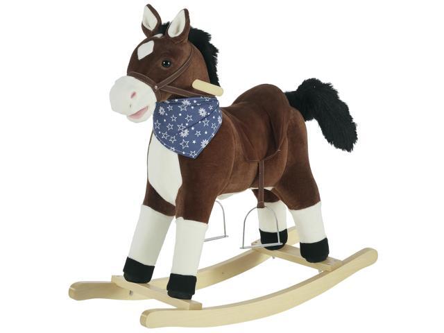 Click here for AosomQaba Kids Plush Ride-On Rocking Horse Toy Cow... prices