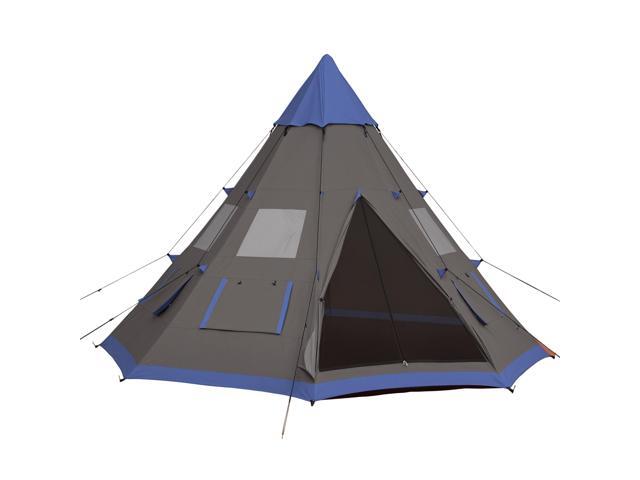 Click here for Aosom 12Ft Camping Tent 6-7 Person 4 Season with 8... prices