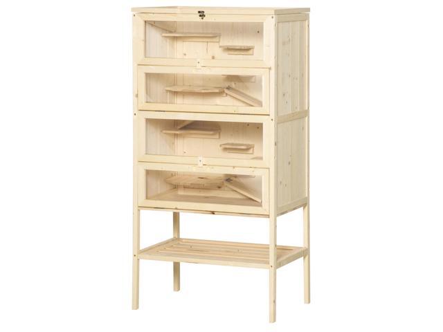 Click here for Aosom 5-Tier Wooden Hamster Cage Mice Habitat Rat... prices