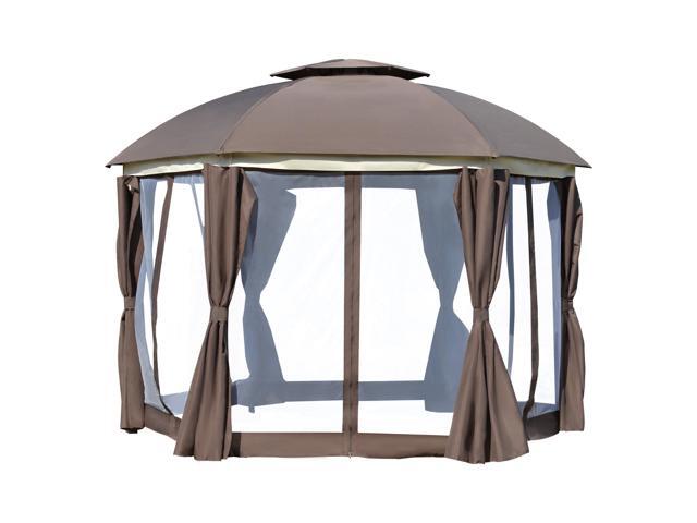 Click here for Aosom 12 x 12 Round Outdoor Gazebo  Patio Dome Gaz... prices