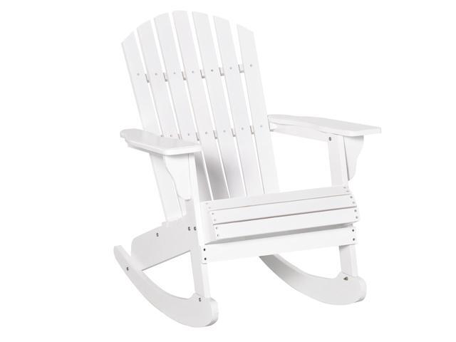 Click here for Aosom Wooden Adirondack Rocking Chair Outdoor Loun... prices