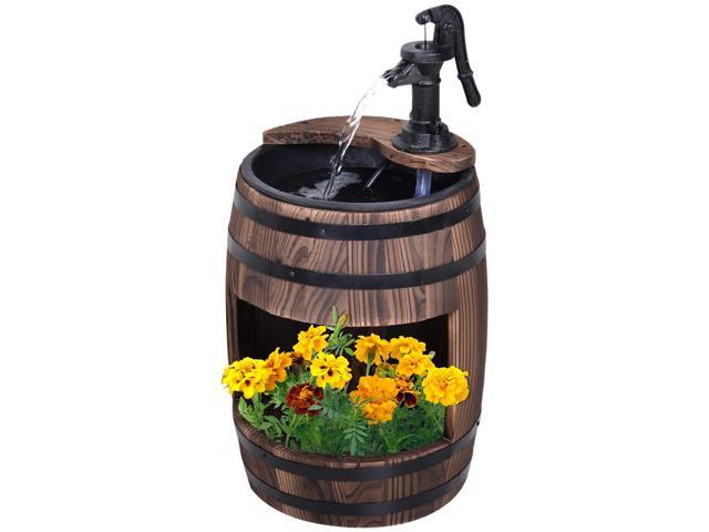 Click here for Aosom 23 H Outdoor Water Fountain Wood and Plastic... prices