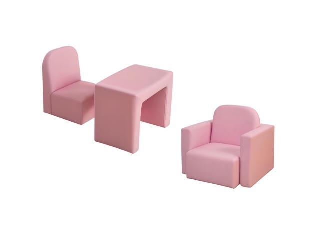 Click here for AosomQaba 2-in-1 Convertible Table and Chair Set f... prices