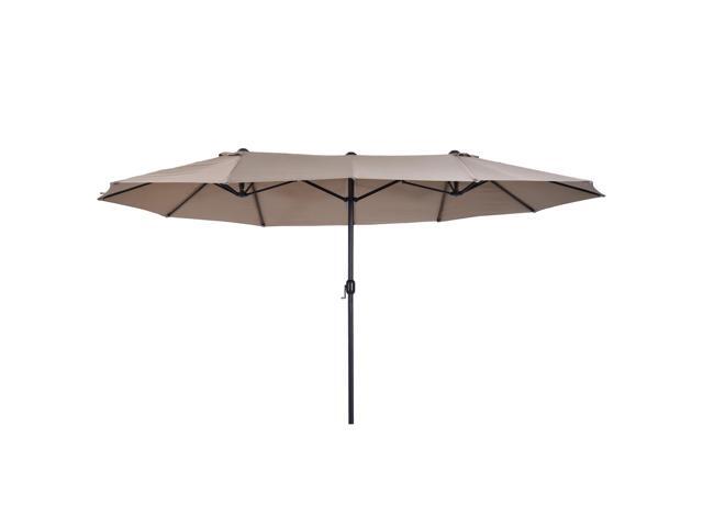 Click here for Aosom Patio Umbrella 15ft Double-Sided Outdoor Mar... prices