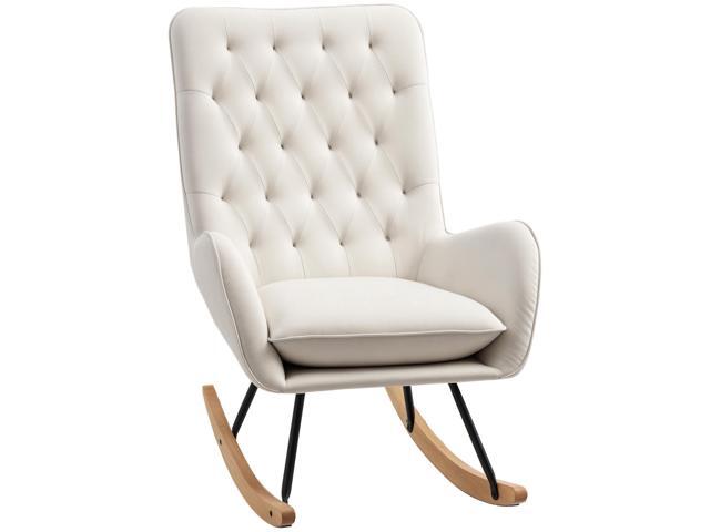 Click here for Aosom Mid-Century Fabric Rocking Chair Sofa Armcha... prices