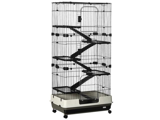Click here for Aosom 32L 6-Level Small Animal Cage Rabbit Hutch w... prices
