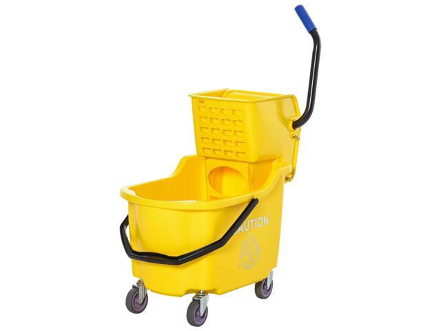 Click here for Aosom Mop Bucket Cart with Side Press Wringer  Met... prices