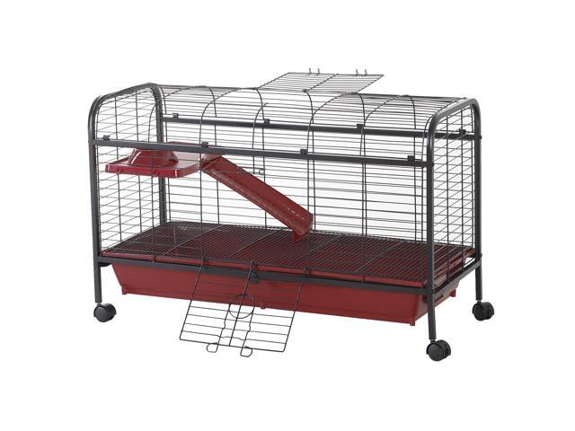 Click here for Aosom 41L Small Animal Cage  Pet Play House for Ra... prices