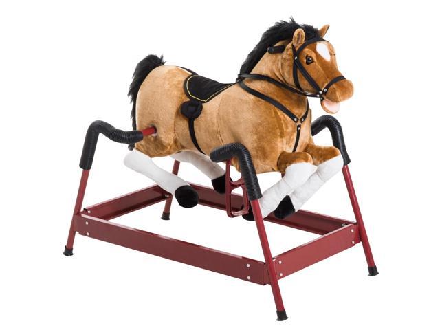 Click here for Qaba Plush Toddlers Spring Rocking Horse with Real... prices
