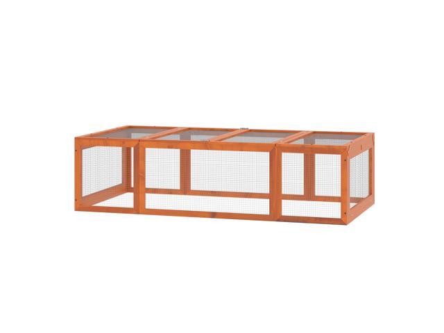Click here for Aosom Large Wooden Rabbit Hutch Small Animal Habit... prices