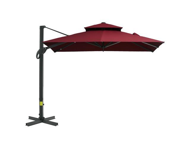 Click here for Aosom 10ft Offset Patio Umbrella  Hanging Cantilev... prices