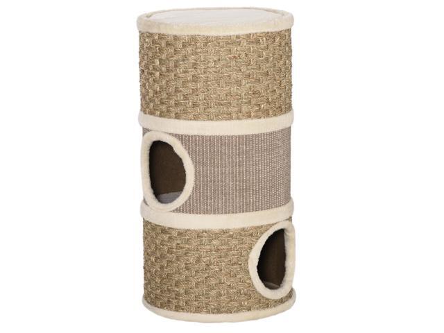 Click here for Aosom 28 Inch Cat Condo  3 Story Cat Hideaway with... prices